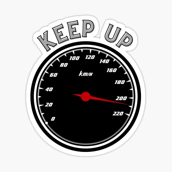 "Keep up! Car Design" Sticker for Sale by CreativNode | Redbubble