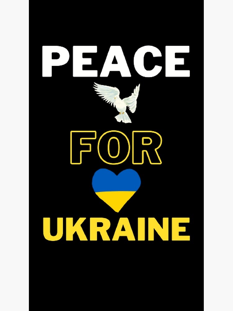 "Peace for ukraine" Poster for Sale by JOENAWA777 | Redbubble