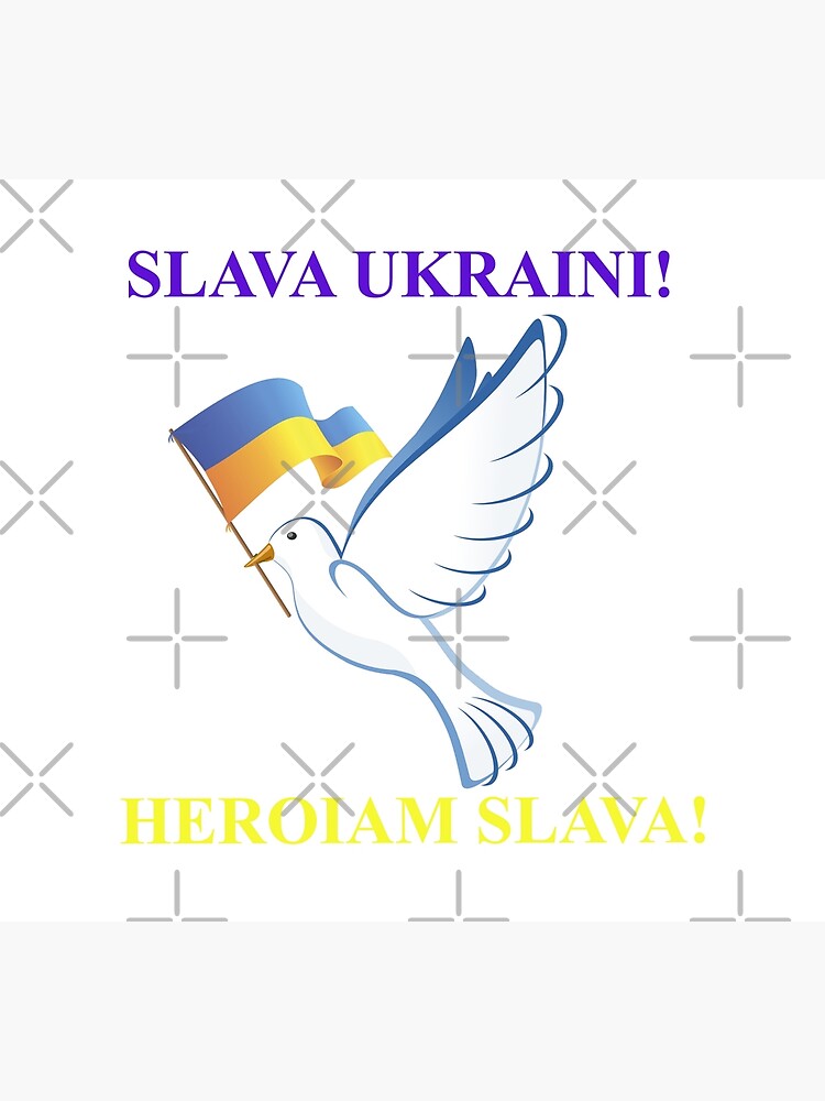 "Slava Ukraini Heroiam Slava" Art Print for Sale by Misakichan | Redbubble