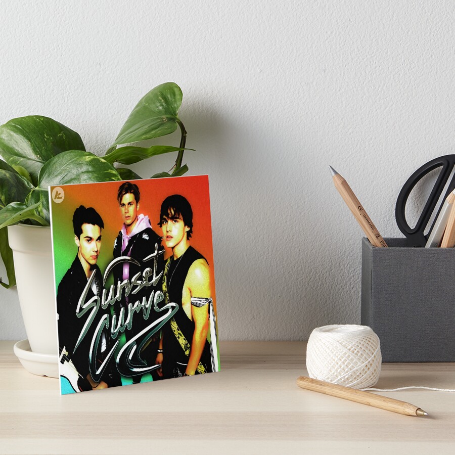 "Sunset Curve Album Cover" Art Board Print by paratolmakg | Redbubble