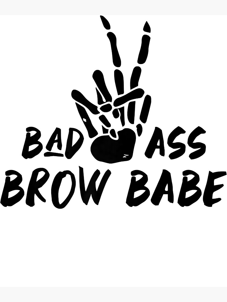 Lámina Fotográfica Bad Ass Ceja Nena Hueso Dedos Artista De Cejas Brow Tech Premium De