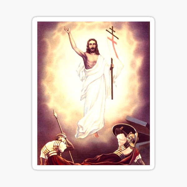 "The resurrection of Jesus Christ" Sticker by AnasPapas | Redbubble