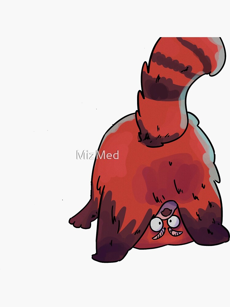 "Cute Turning Red Panda" Sticker by MizMed | Redbubble
