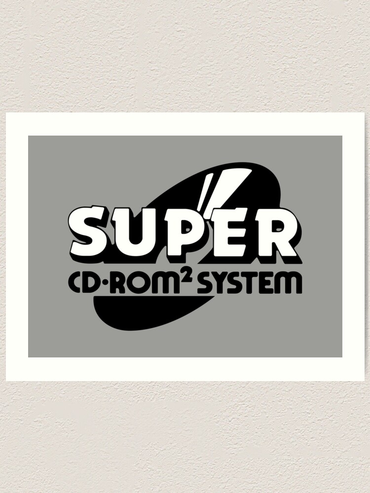 "Super CD-ROM² System Logo" Art Print by RubenCRM | Redbubble