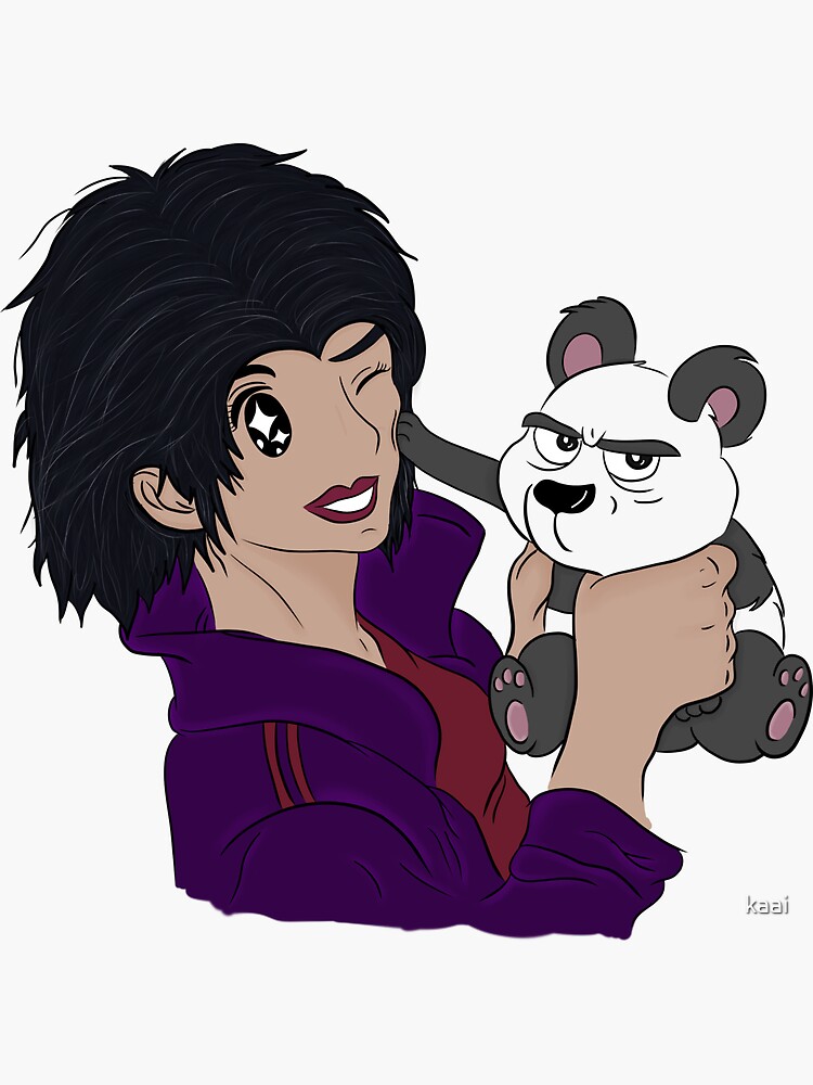 "Evil panda" Sticker by kaai | Redbubble