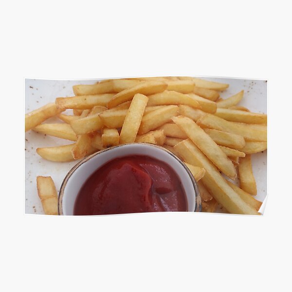 "French fries, fast food, eating" Poster for Sale by Sternchen2789 ...