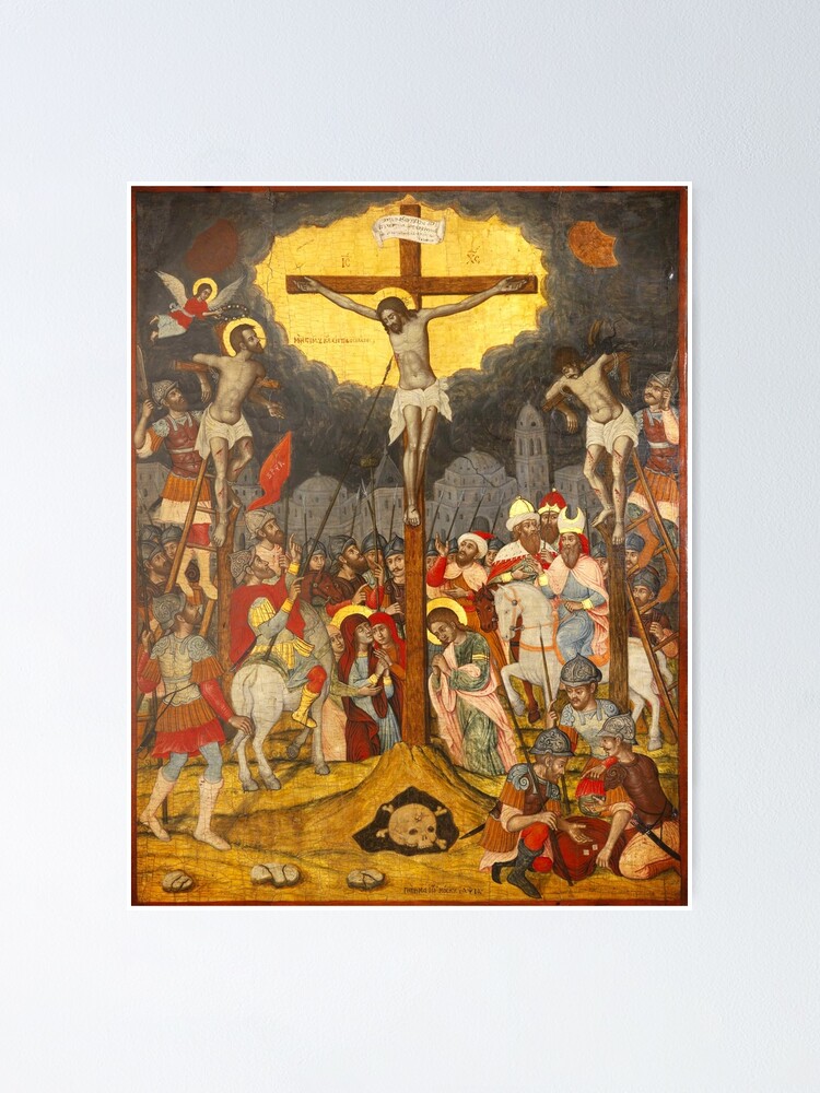 "The Crucifixion of Jesus" Poster for Sale by AnasPapas | Redbubble