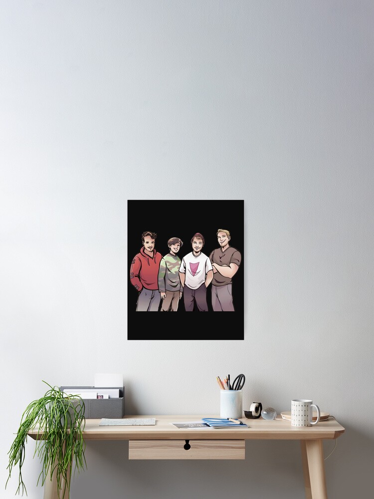 "The Boys Joshdub, Ree Kid, Mully And Your Narrator " Poster for Sale ...