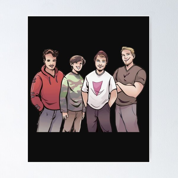 "The Boys Joshdub, Ree Kid, Mully And Your Narrator " Poster for Sale ...