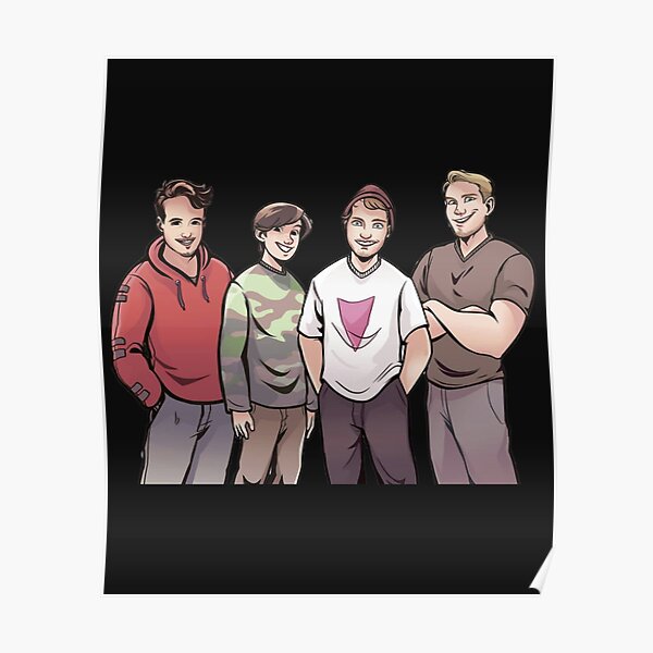 "The Boys Joshdub, Ree Kid, Mully And Your Narrator " Poster for Sale ...