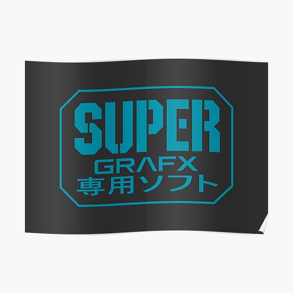 "Super Grafx Japan Logo" Poster for Sale by RubenCRM | Redbubble
