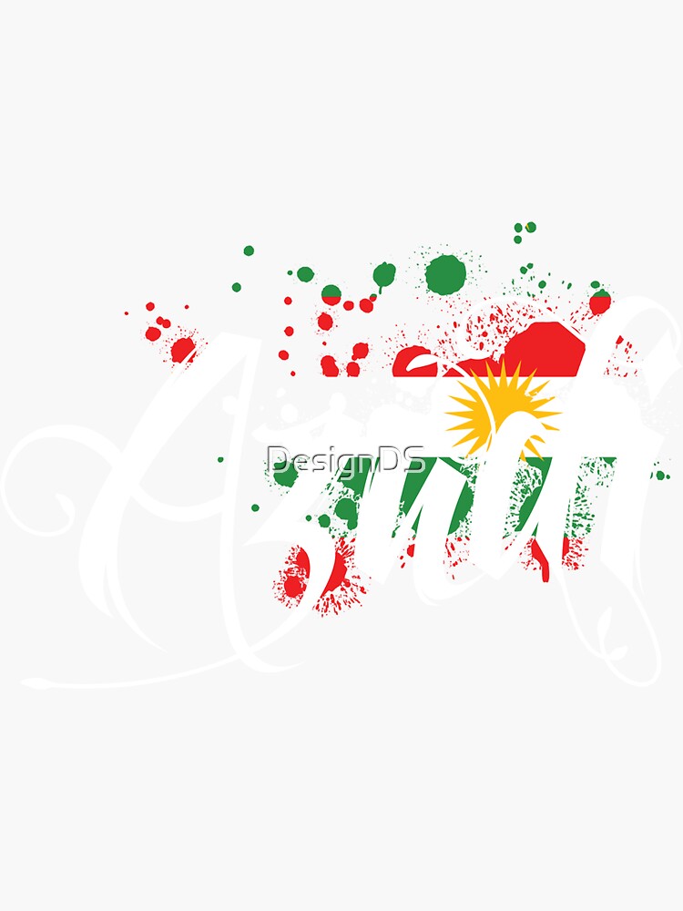 "Azadi-Kurdistan" Sticker by DesignDS | Redbubble