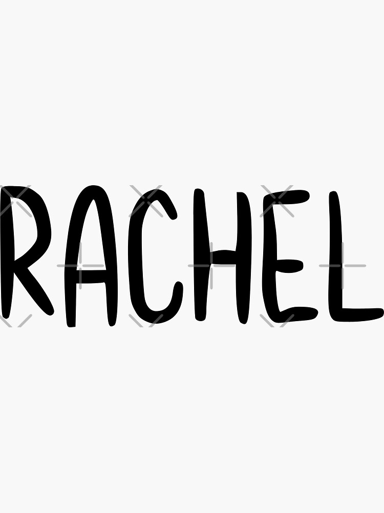 "Rachel Custom Name Font Text Birthday" Sticker by Frank095 | Redbubble