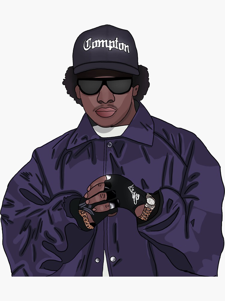 "Eazy-E" Sticker by Fossy18 | Redbubble