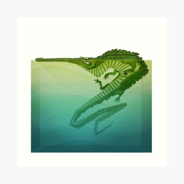 "Crooked Croc" Art Print for Sale by AlThompsonArt | Redbubble