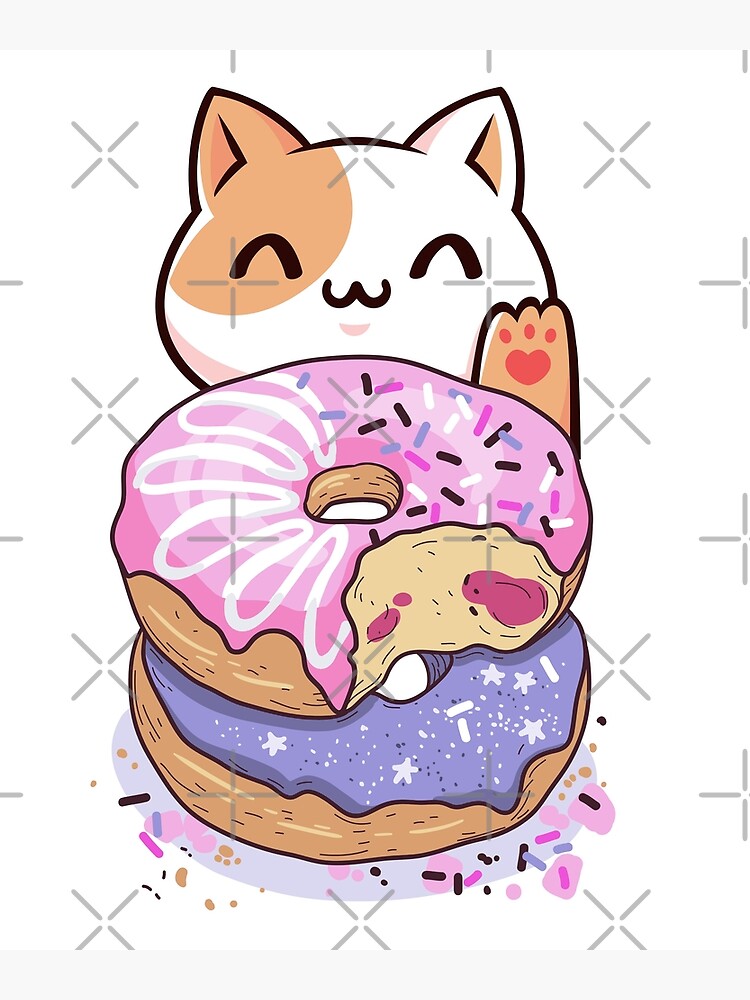 "Anime donuts,anime donut lover" Poster by Krimoart | Redbubble