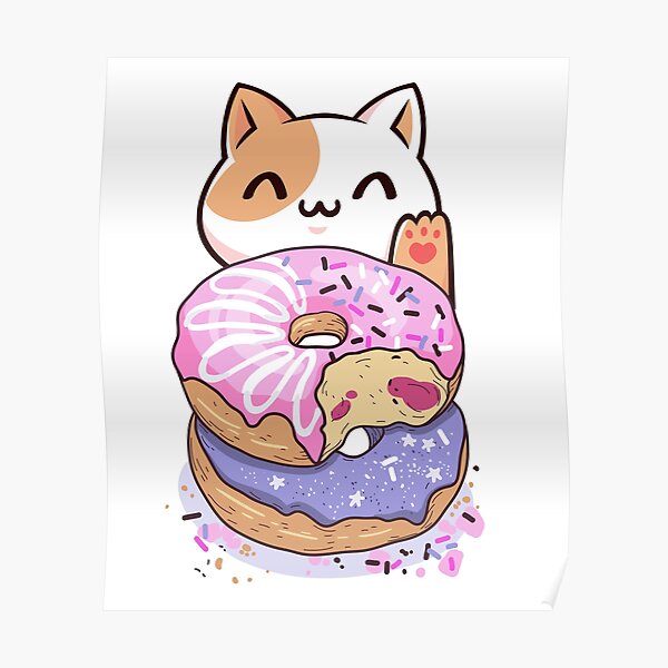 "Anime donuts,anime donut lover" Poster by Krimoart | Redbubble