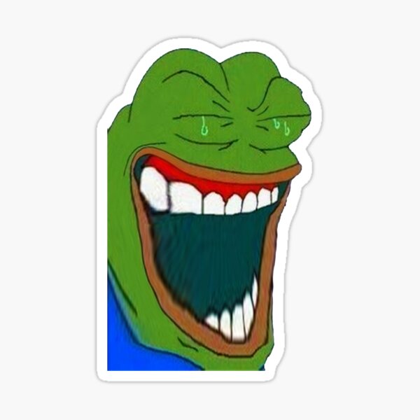 "pepe laughs at poor people" Sticker for Sale by SUBROSA-2 | Redbubble