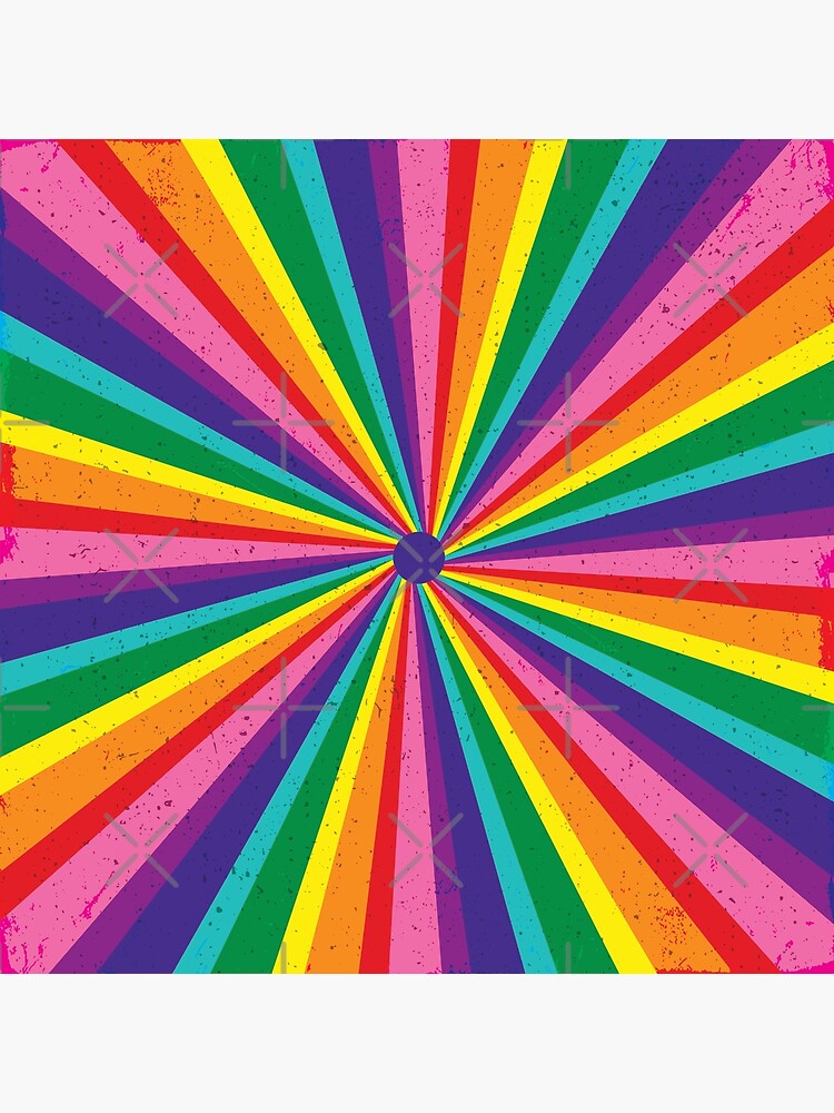 "Gilbert Baker Pride Flag Colors Explosion" Poster for Sale by ...