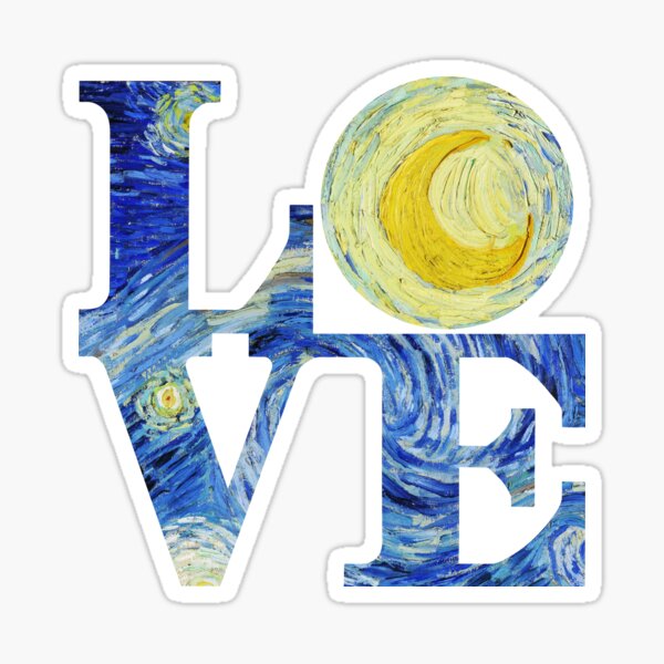 "Starry love" Sticker for Sale by amazart | Redbubble