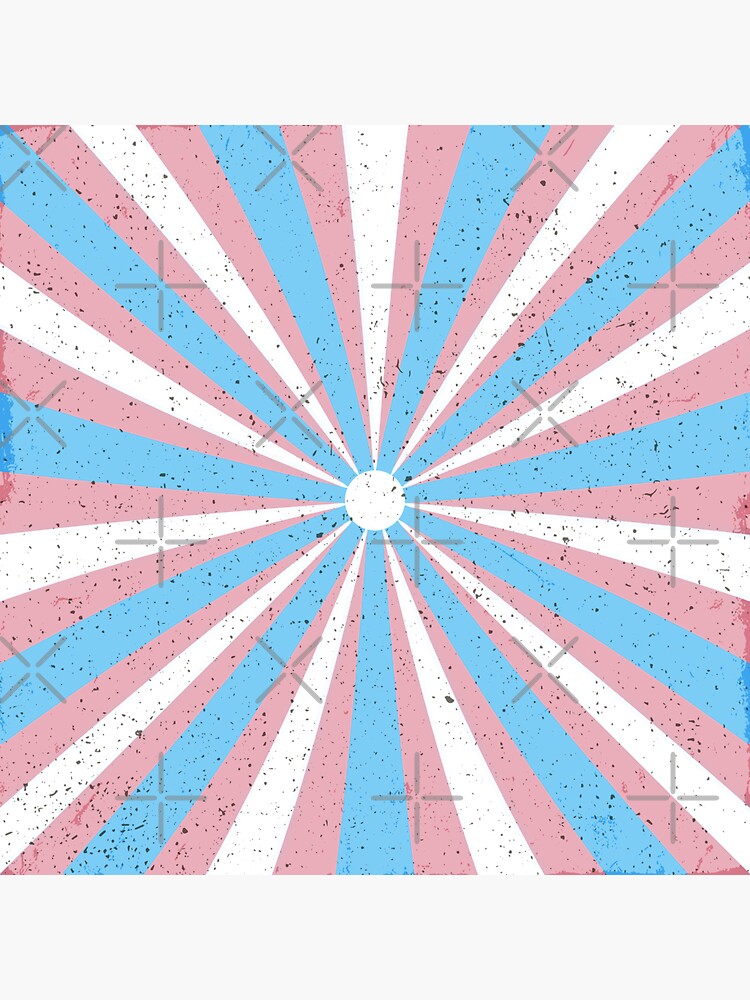 "Trans Colors Explosion" Sticker by JunoJuniper | Redbubble