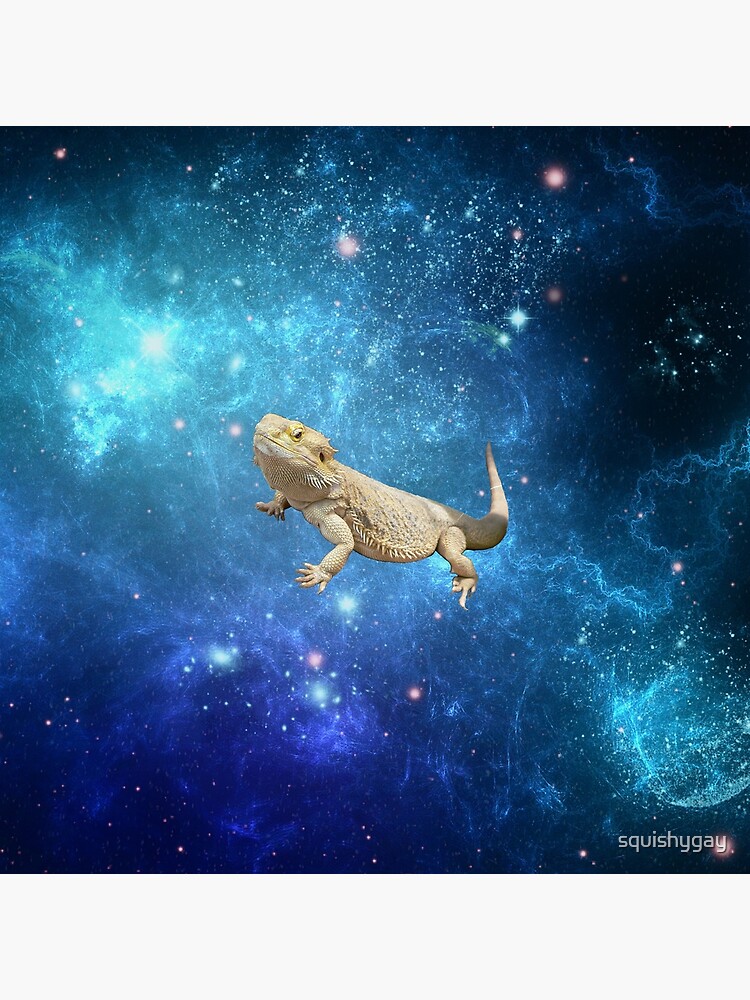 "Space Lizard" Poster for Sale by squishygay | Redbubble