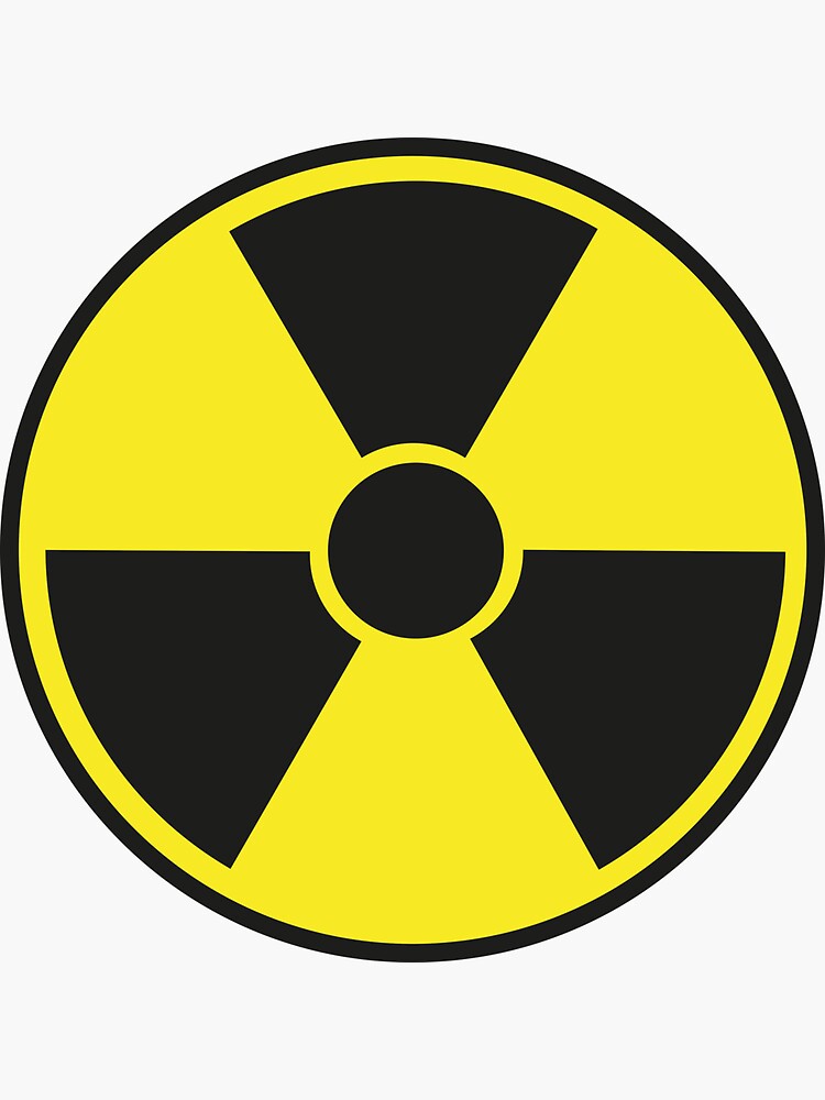 "Radioactive logo" Sticker by Bubbles0001 | Redbubble