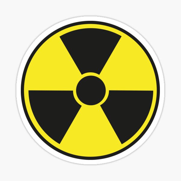 "Radioactive logo" Sticker by Bubbles0001 | Redbubble