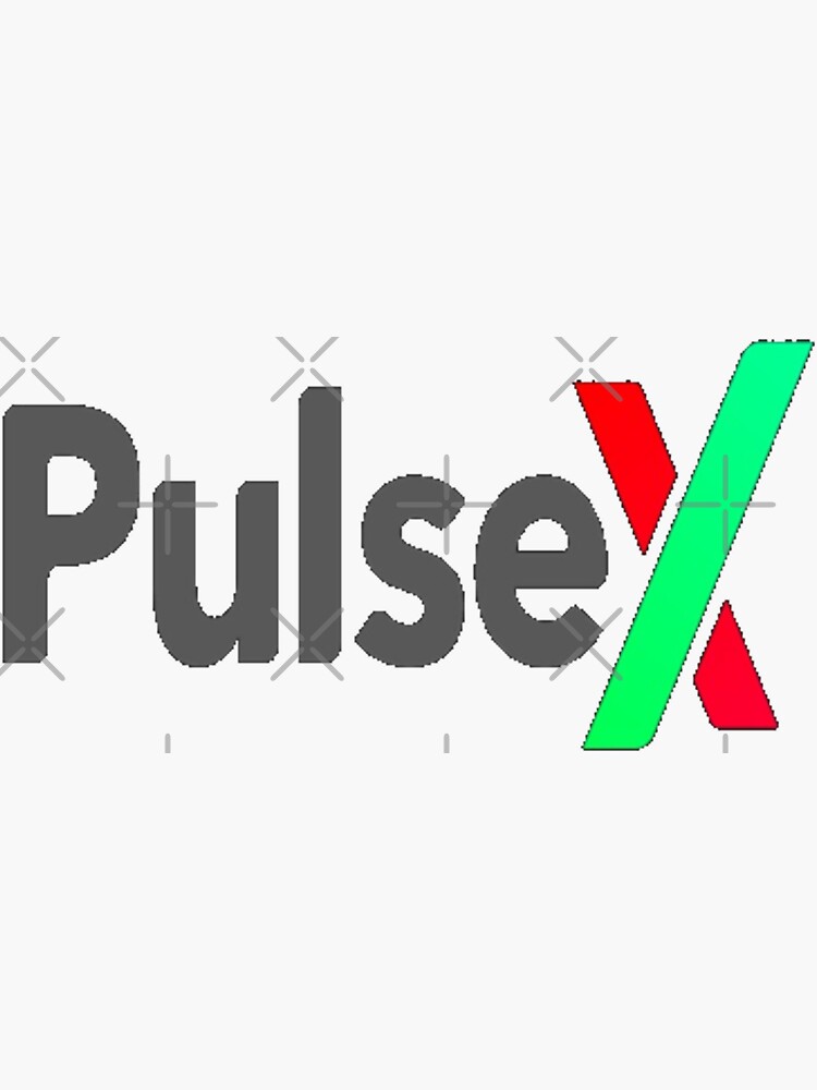 "Pulsex text" Sticker by WizardryArt | Redbubble