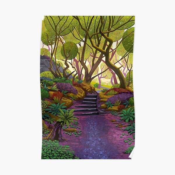 "Forest path" Poster for Sale by AlThompsonArt | Redbubble