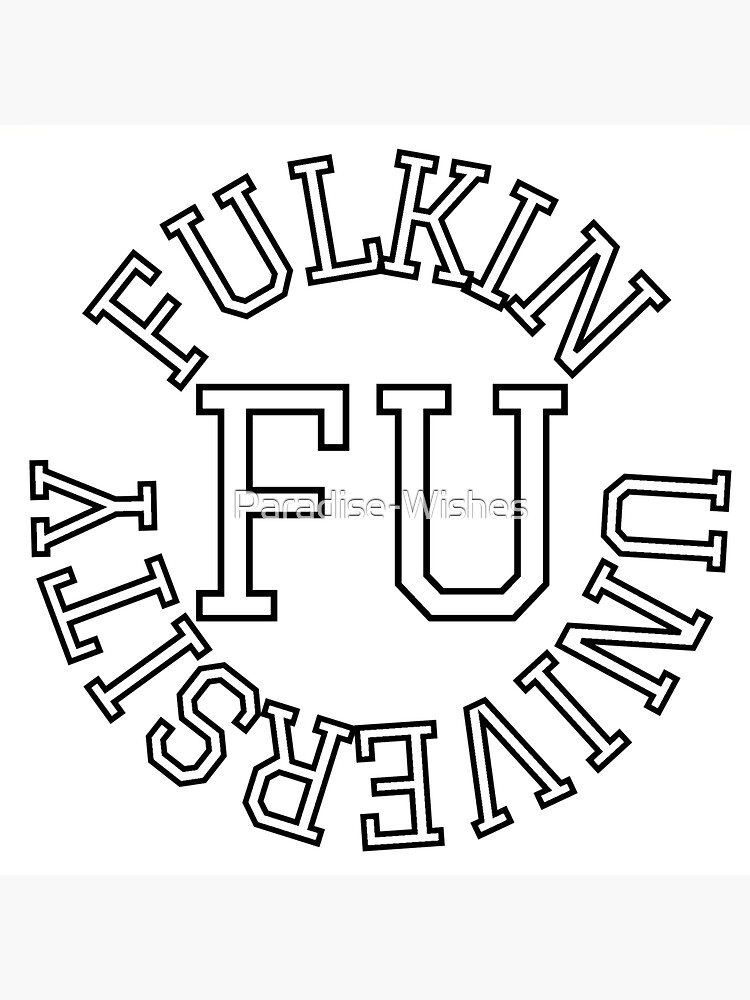 "Funny FU College Graduation. Gifts and Apparel. White or Light ...