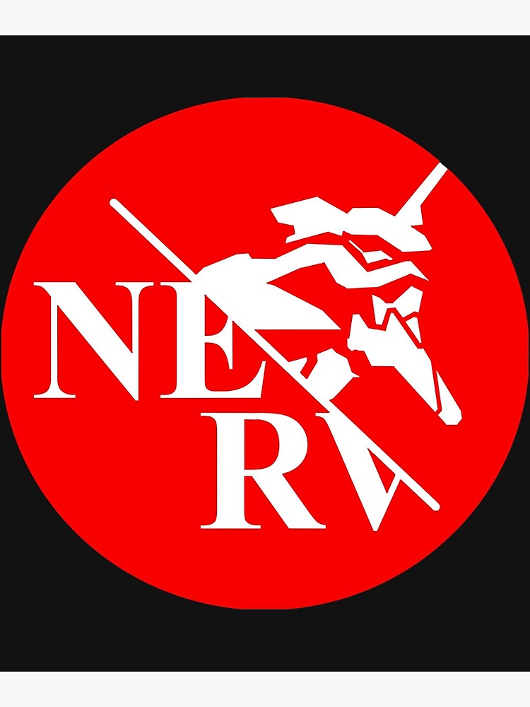 Lámina artística «Logotipo de Nerv Logotipo de Nerv esencial simple» de ...