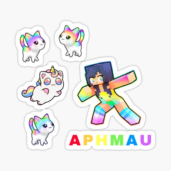 "Aphmau Rainbow " Sticker for Sale by MysteryFactory | Redbubble