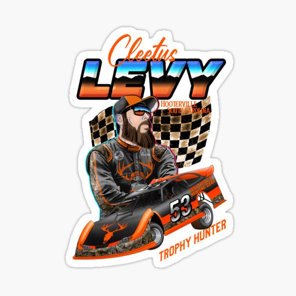 "Cletus levy trophy hunter" Sticker by wil2liam4 | Redbubble