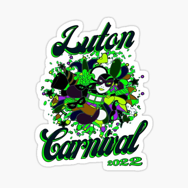 "Carnival Time - multicultural fun party from Luton" Sticker by MAD ...