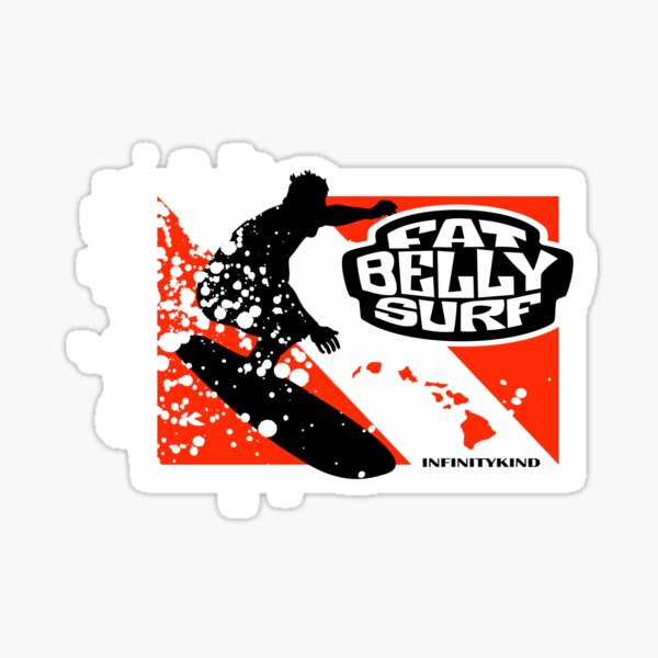 "Surf Splash Red by INFINITYKIND" Sticker by INFINITYKIND | Redbubble