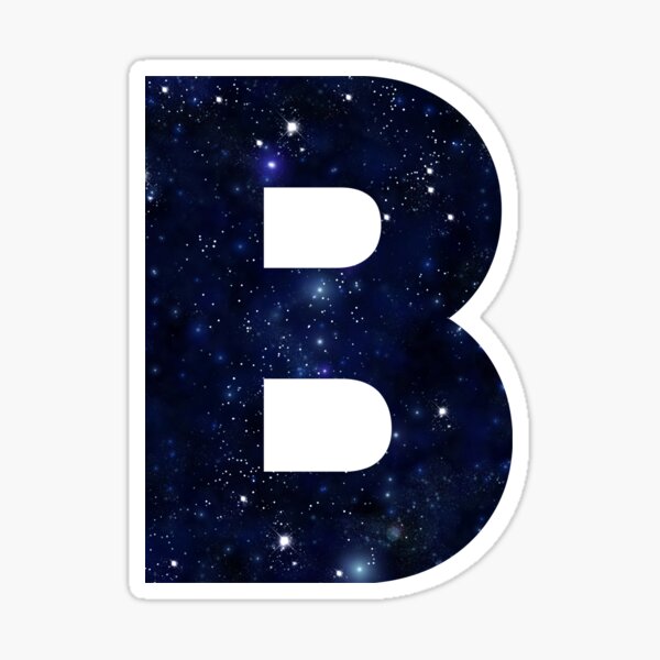 "Initial Letter B" Sticker by WR138 | Redbubble