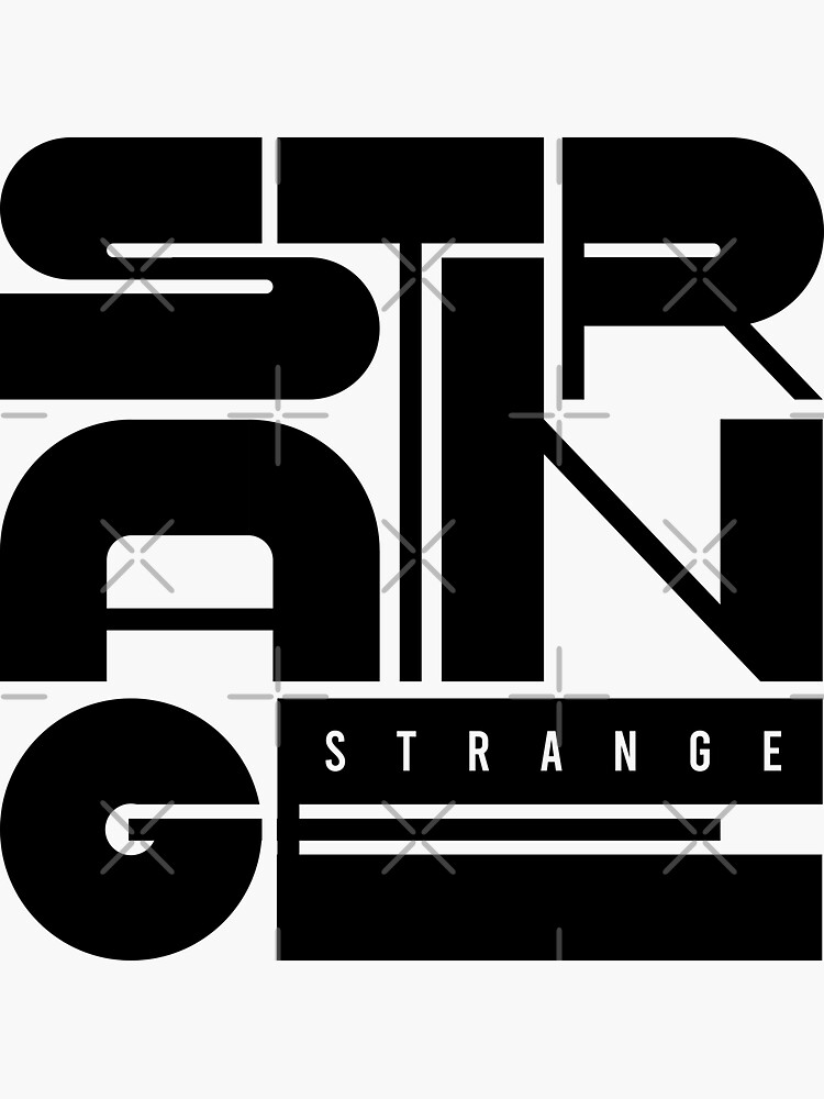 "Strange" Sticker by ahana4 | Redbubble