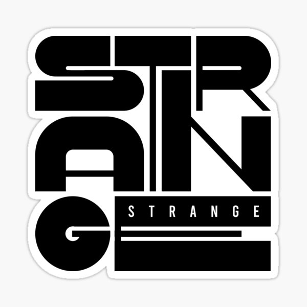 "Strange" Sticker by ahana4 | Redbubble