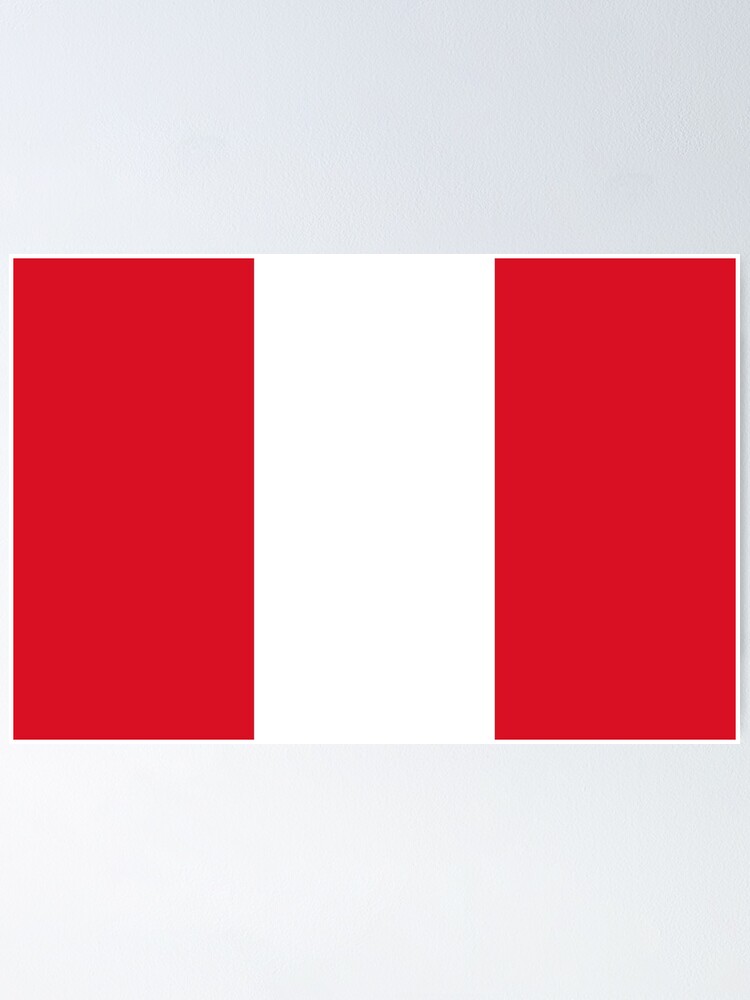 "Peru - Peruvian Flag" Poster for Sale by FlagsWorld | Redbubble