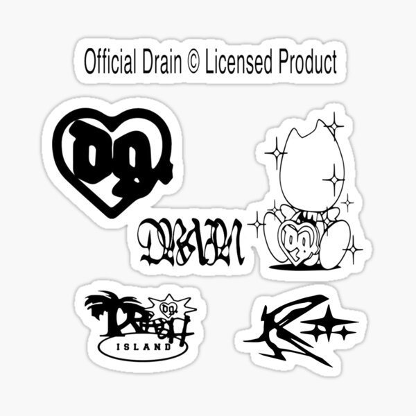 "DRAIN GANG GRAVITY BOYS SHIELD GANG" Sticker by STREETLYGFX | Redbubble