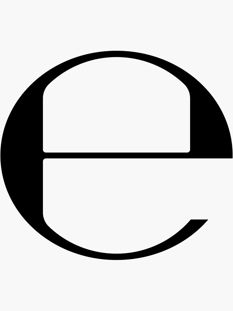 ""E" ECCO2K" Sticker for Sale by STREETLYGFX | Redbubble