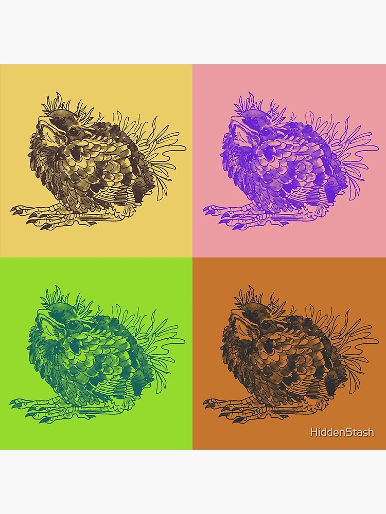 "Fledgling American Robin Pop Art" Poster by HiddenStash | Redbubble
