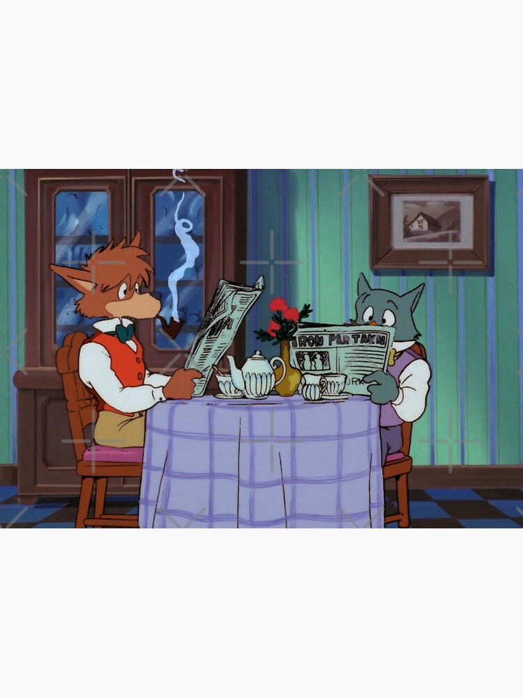 "Sherlock Hound Eating Breakfast" Sticker for Sale by FloFlo68 | Redbubble