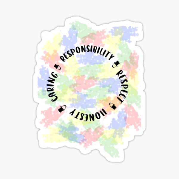 "Core values" Sticker by Bl3u3y3z | Redbubble