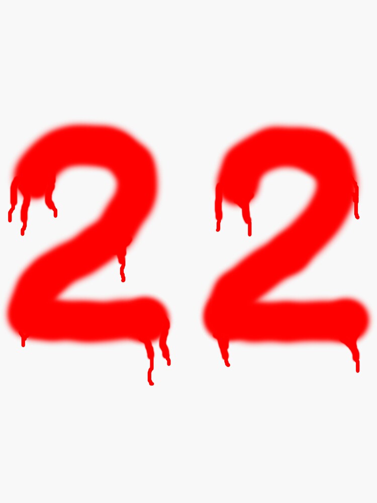 "Dripping Number 22 - What's the significance?" Sticker by GearGirlNJ ...