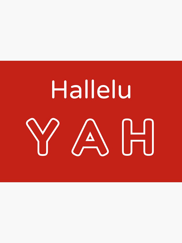 "Hallelu YAH" Sticker by FocusOnWildlife | Redbubble