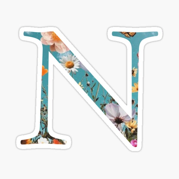 "Letter N" Sticker for Sale by zoology-student | Redbubble