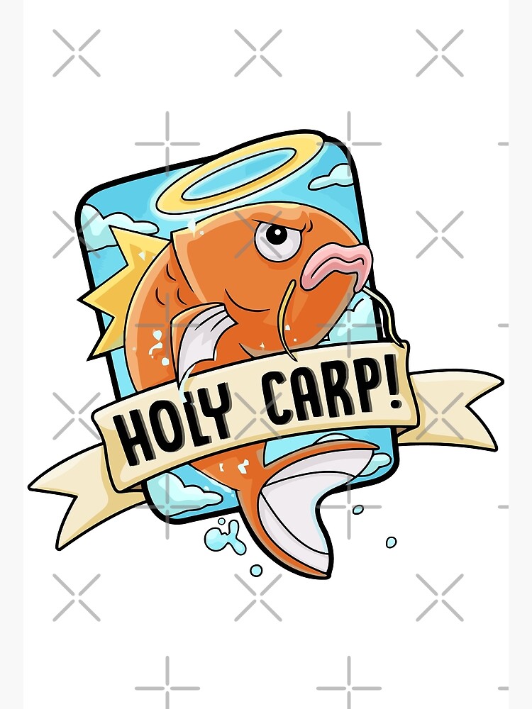 "Nerdecrafter Merch Nerde Crafter Holy Carp" Poster for Sale by ...