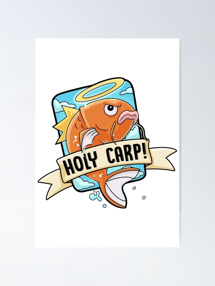 "Nerdecrafter Merch Nerde Crafter Holy Carp" Poster for Sale by ...